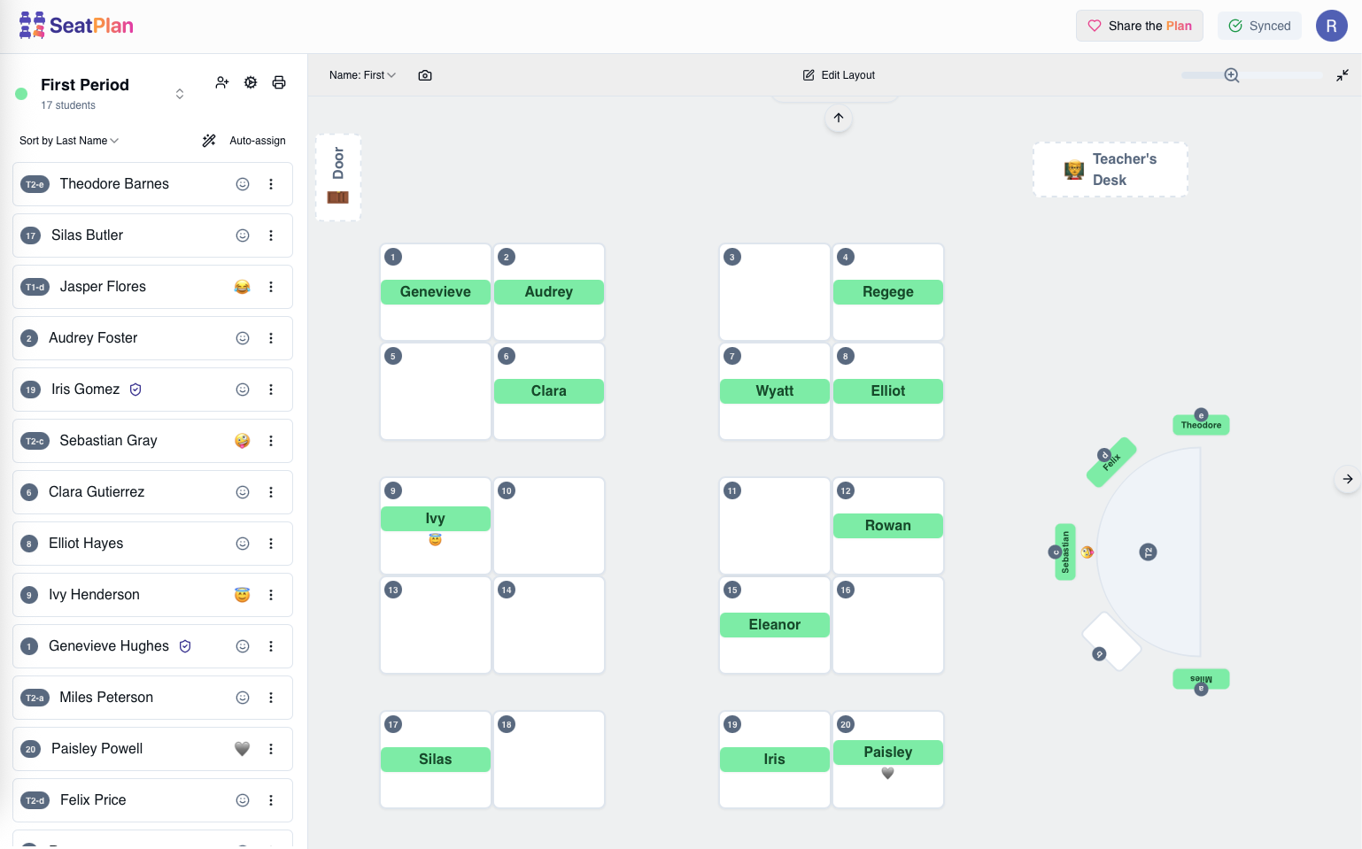 SeatPlan | Free Seating Chart Maker for Teachers